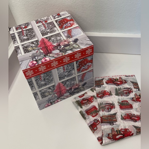 Party Supplies | New Festive Holiday Gift Box Holiday Tissue Papers ...